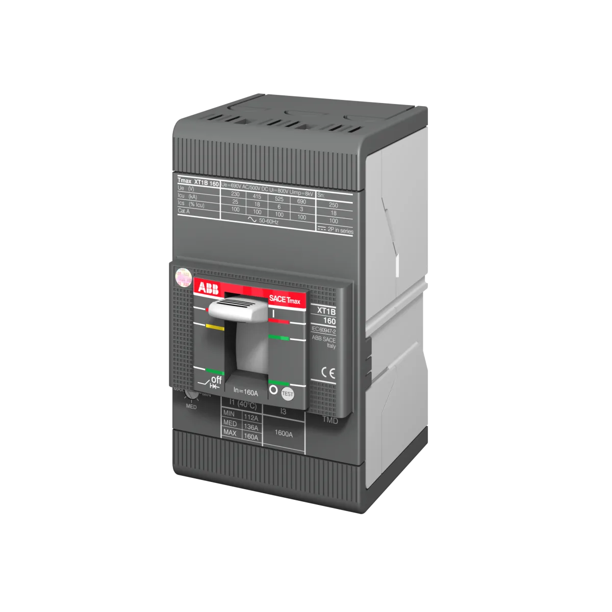ABB XT1N 50A 36KA 3P Termik Manyetik Sabit Tip Şalter
